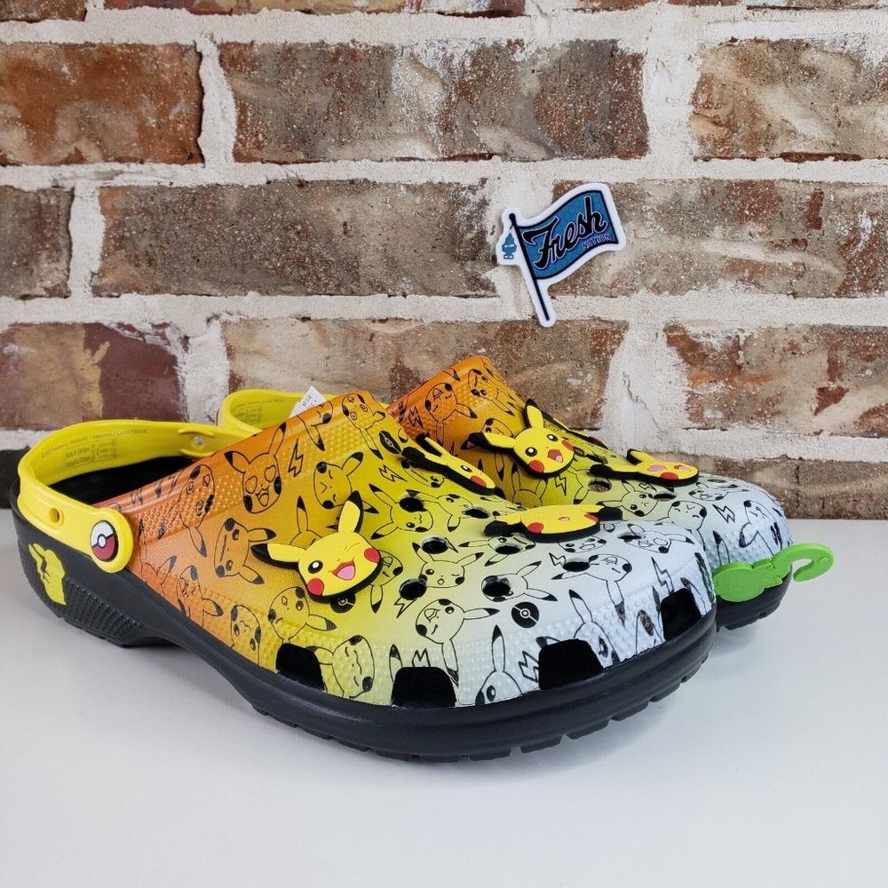 Crocs X Pokemon Pikachu Classic Clog W/ Jibbitz Men's… - Gem